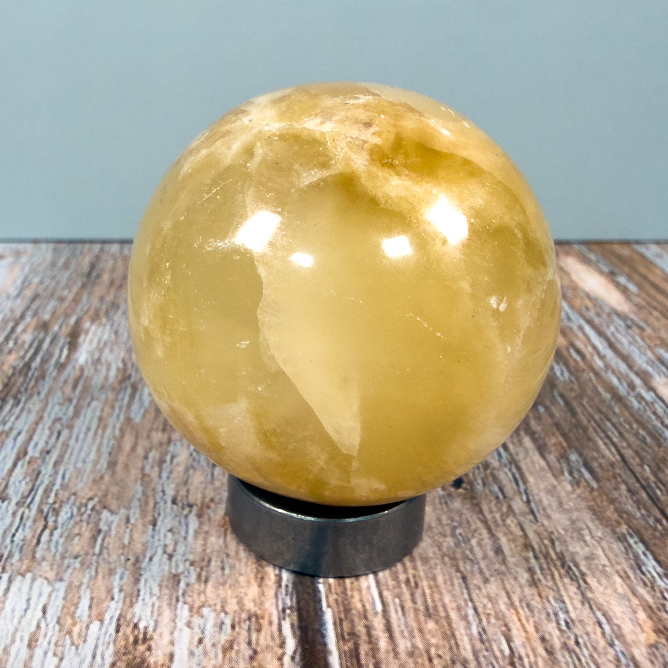 Calcite Sphere – Feather Moon Crystals
