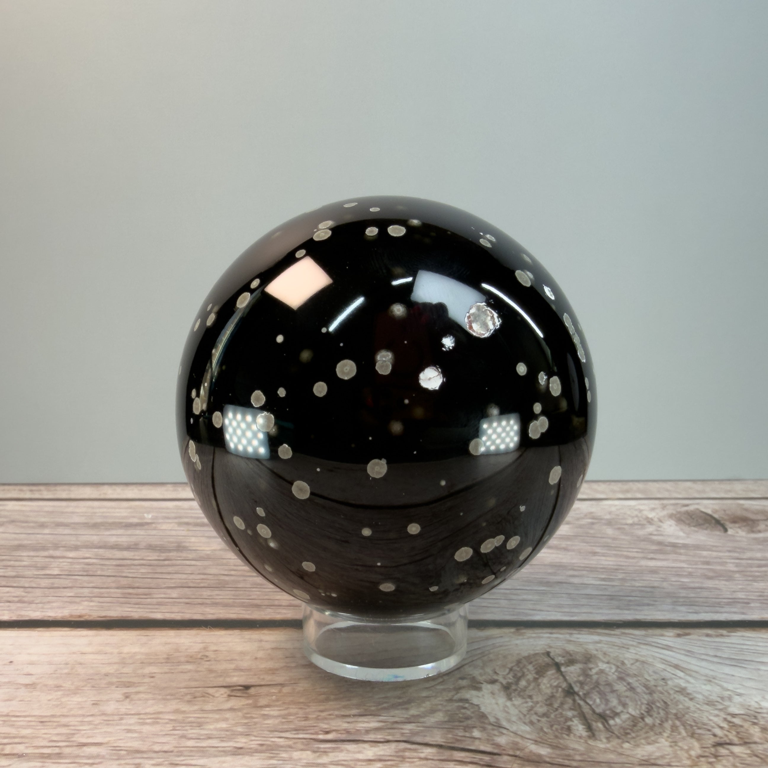 Obsidian Sphere – Feather Moon Crystals